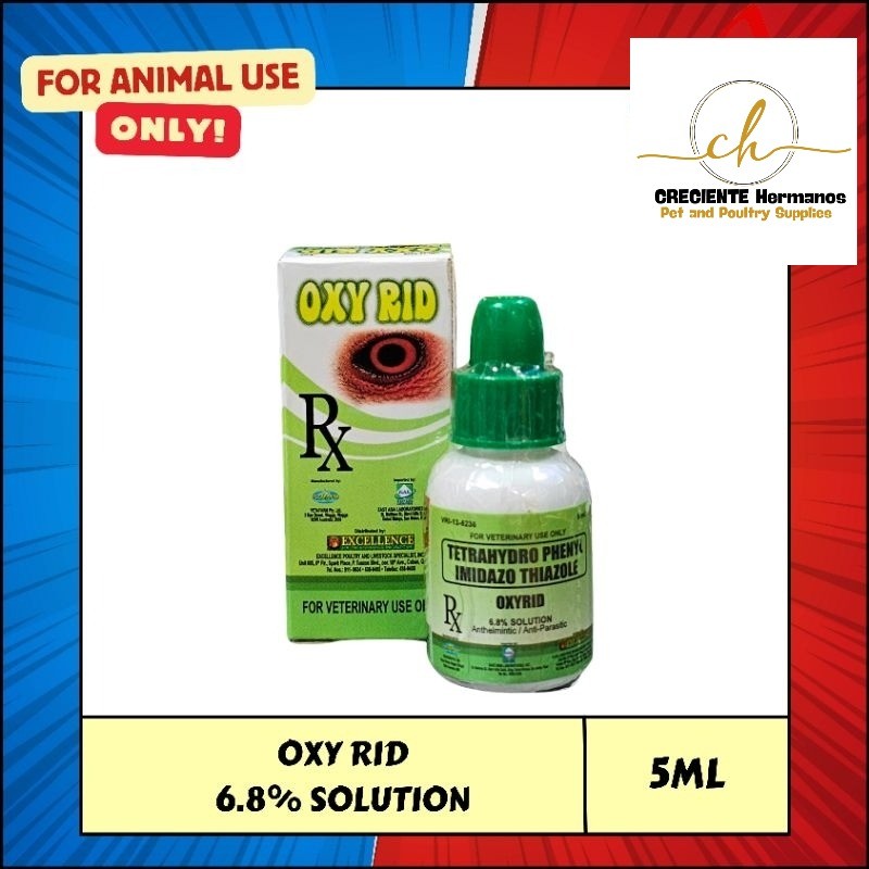 Oxy Rid Eye Worm Drops 5ml by excellence for animal use only | Shopee ...