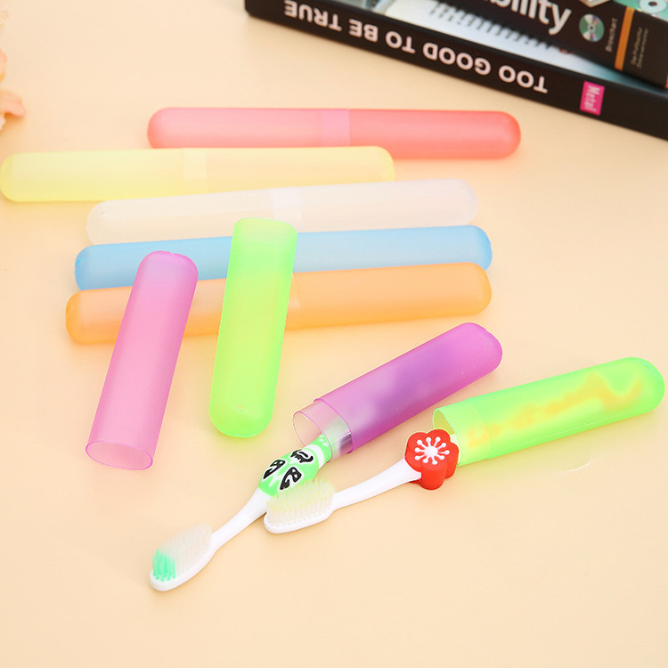 Portable Toothbrush Cover Holder Plastic Toothbrush Box Toothbrush ...