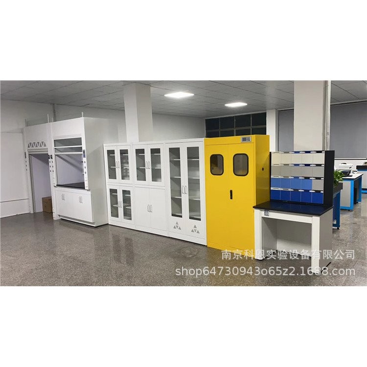 Laboratory All-Steel Laboratory Table Steel and Wood Working Console ...