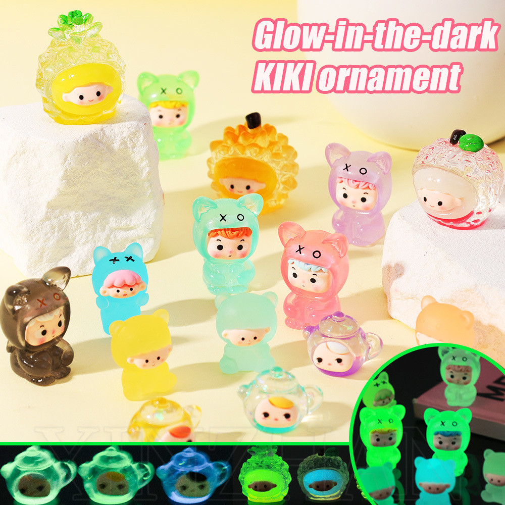 Luminous Fruits Doll Desk Ornaments - Cute Mini KiKi Decorations ...