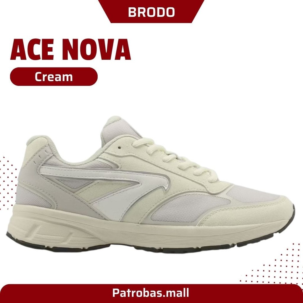 Brodo Ace Nova Cream Original Cool Men's Women's Casual Shoes Sneakers ...