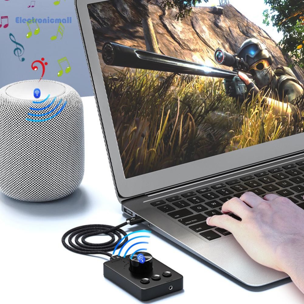 USB Volume Control Knob Metal Volume Knob 3.5mm AUX Bluetooth ...