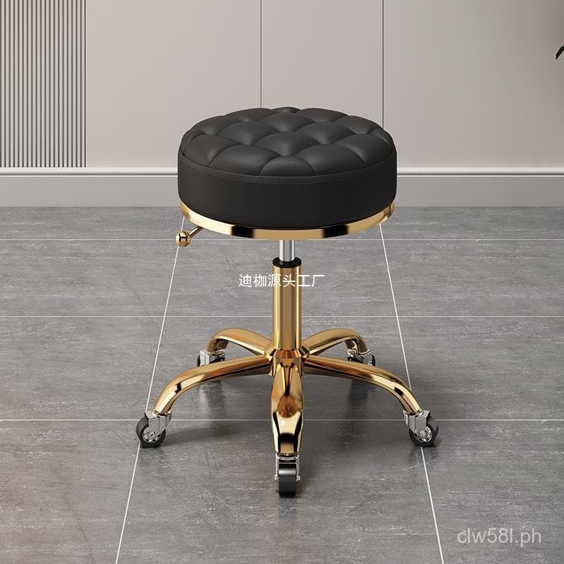 Beauty Salon Stool Pulley Lifting Stool Hair Salon Beauty Stool round ...