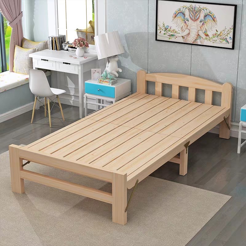 9U Solid Wood Noon Break Bed Folding Bed Office Rental Room Single Bed ...