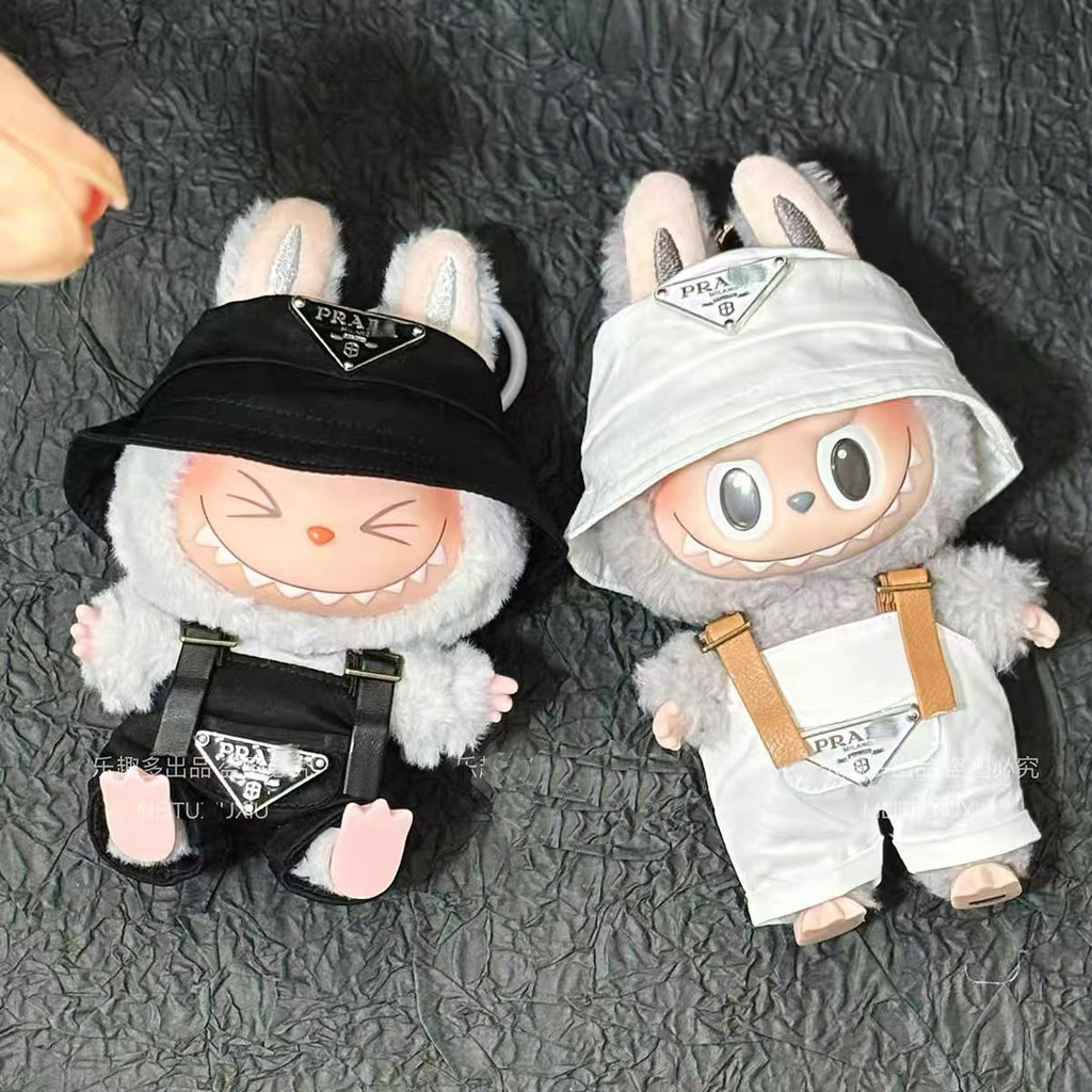 15cm 17cm Labubu V1 V2 clothes rompers pants hat macaron doll ...