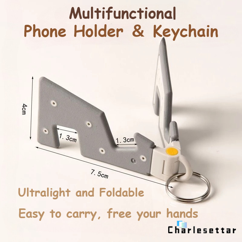 Folding KeyChain Holder Portable Mini Computer Stand Phone Tablet ...