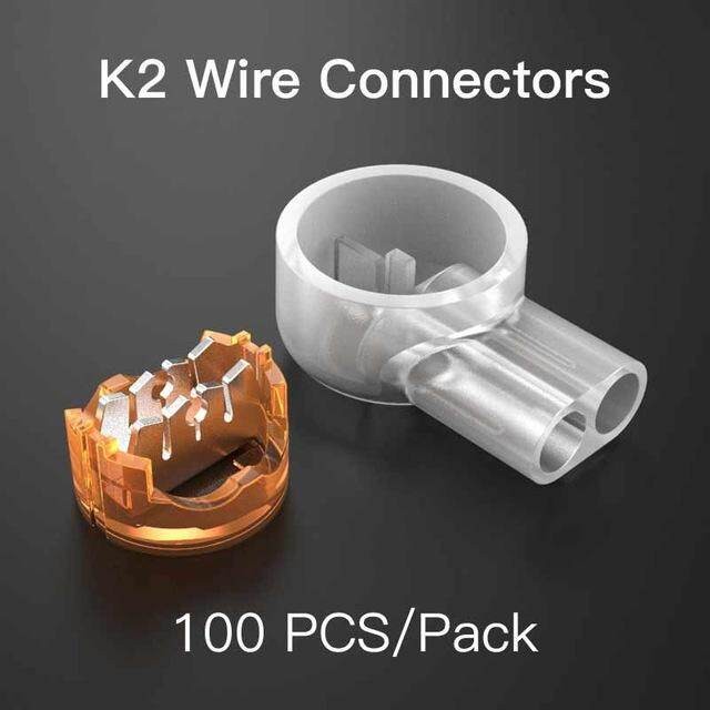 100pcs K1 K2 Wire Connector Crimp Connection Terminals UY Splice ...