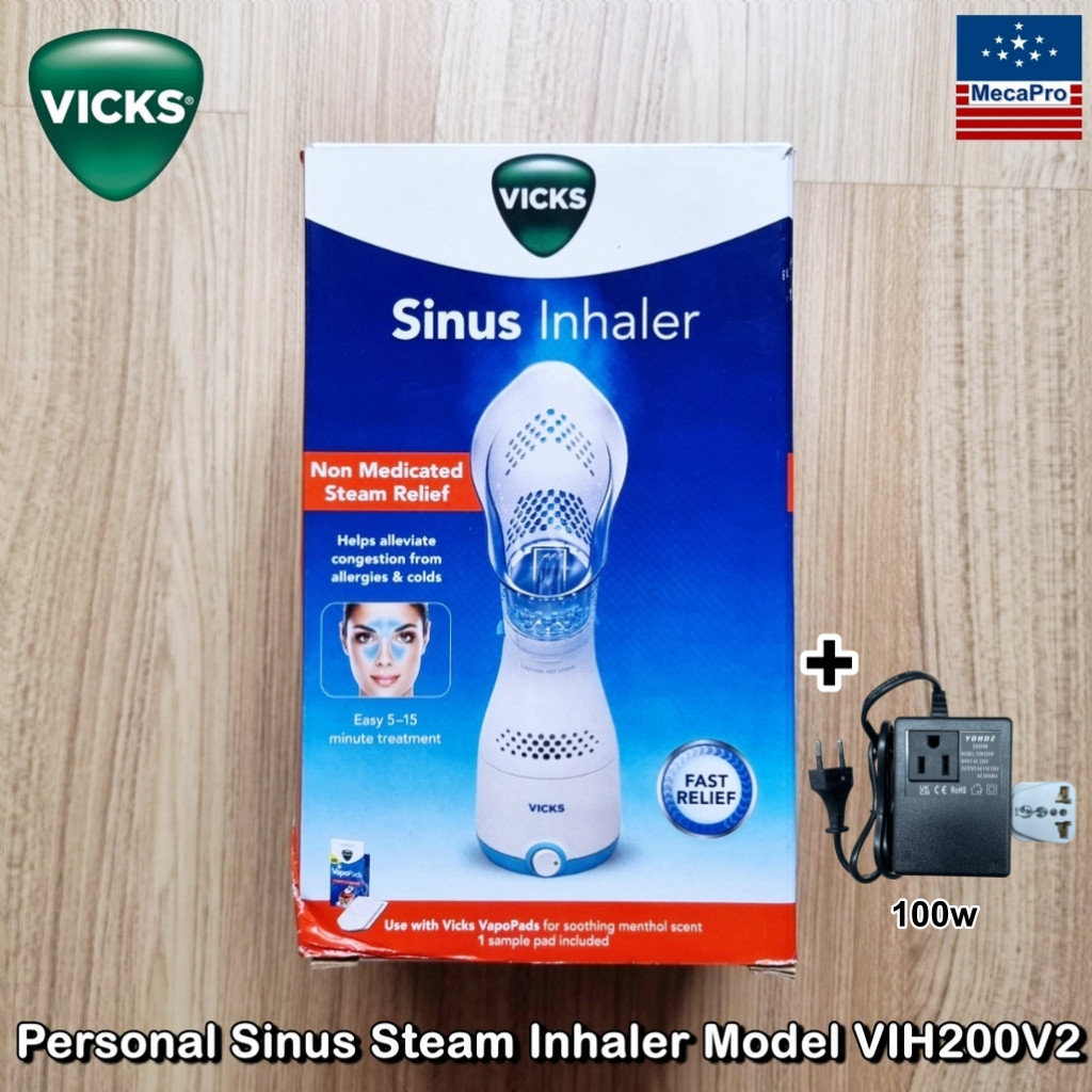 Vicks Personal Sinus Steam Inhaler with Soft Face Mask Model VIH200V2 ...