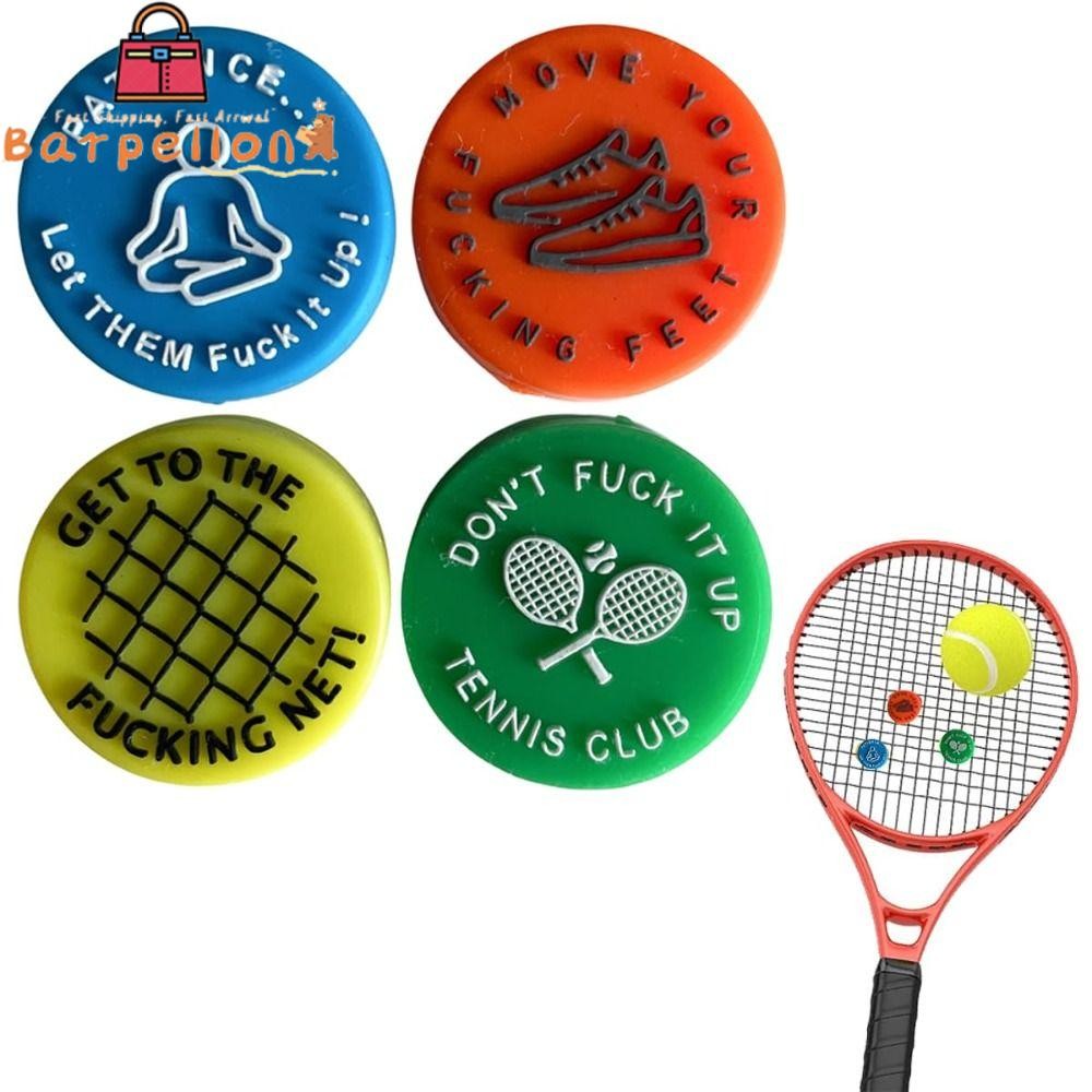 BARPELLON Funny Tennis Vibration Dampener, Silica Gel Round Tennis ...