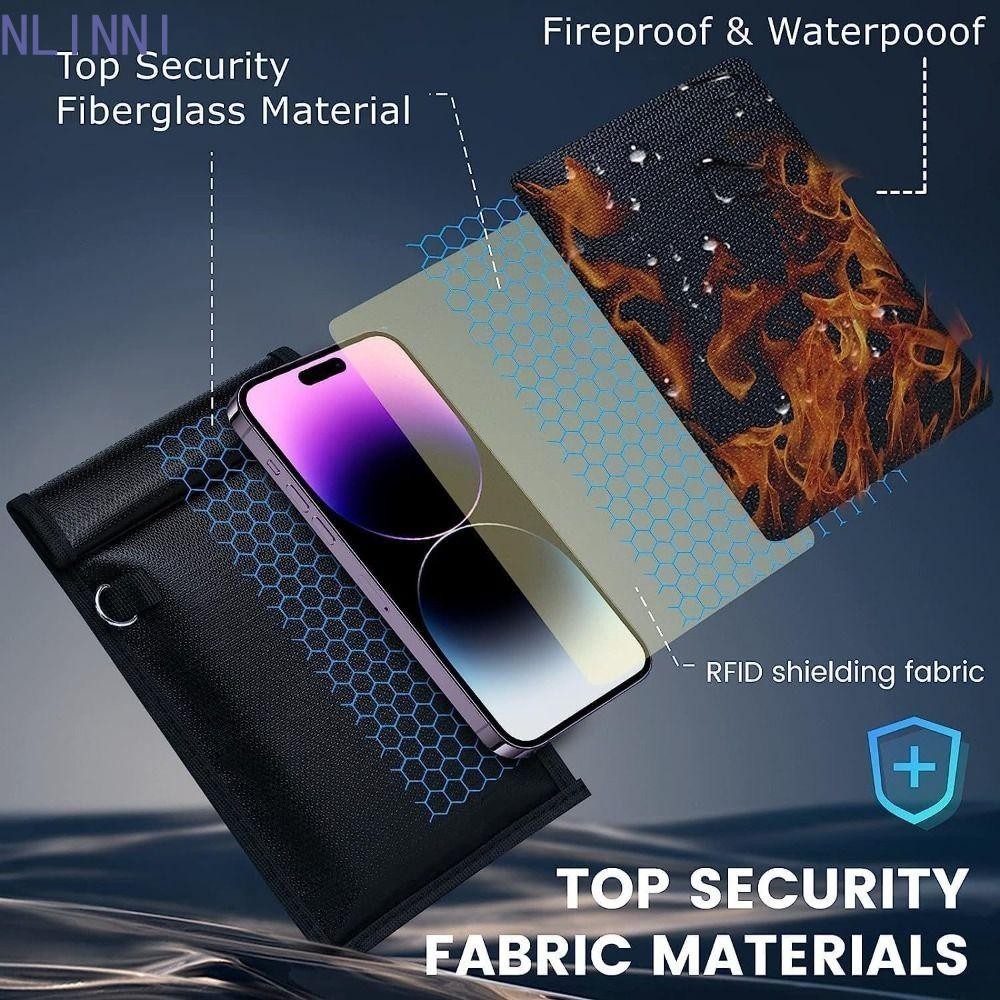 NLINNI Faraday Bag, Signal Blocking EMF Protection Shielding Pouch, 4 ...