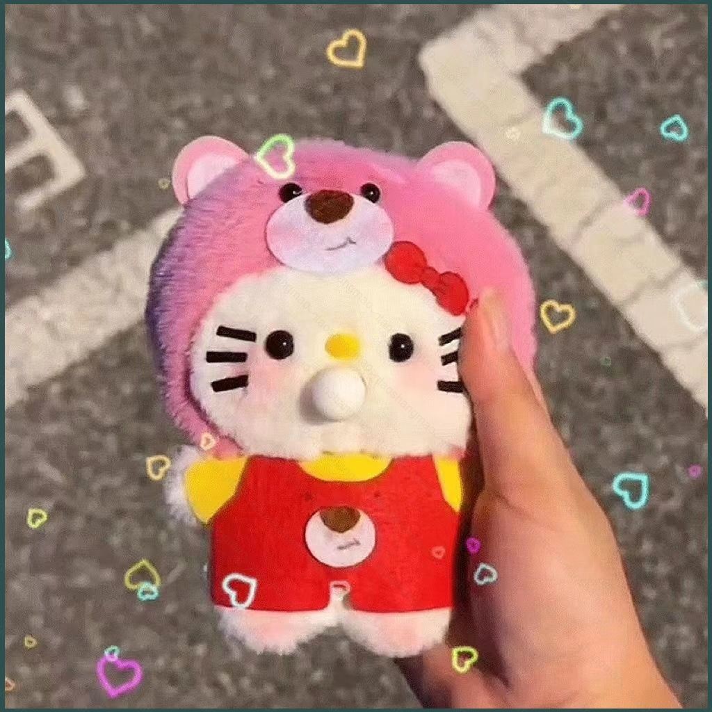 DIY Sanrio Hello Kitty Spit Bubbles Plush Dolls Gift For Girls Kids Bag Pendant Fidget Toys For ...