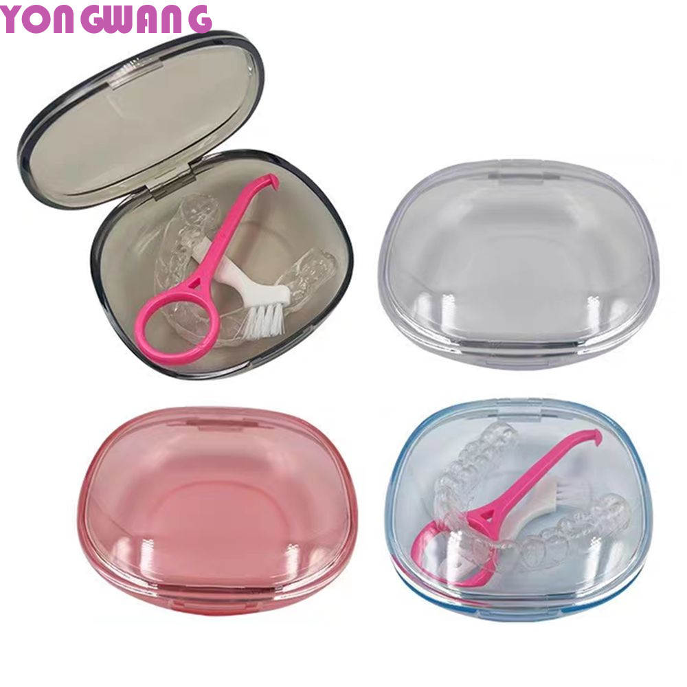 YONGWANG66HR Dental Retainer Box, Square Transparent Braces Orthodontic ...
