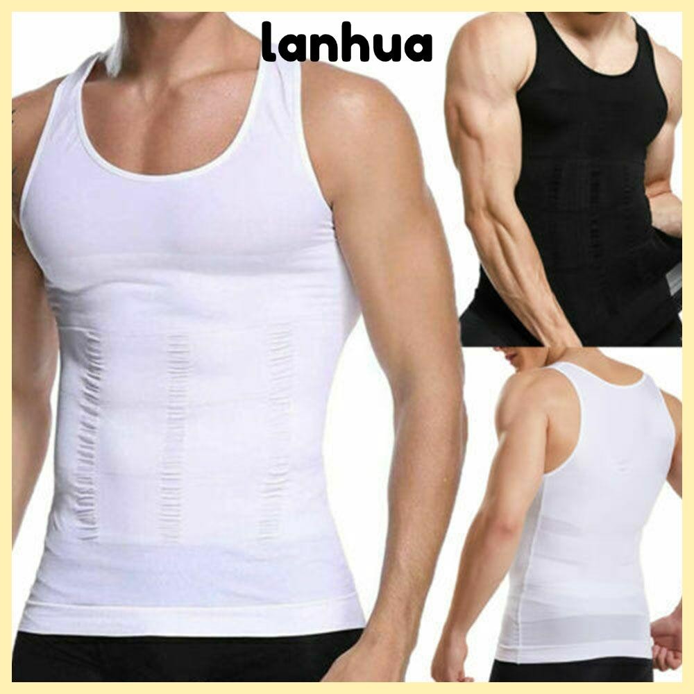 LANHUA Compression Vest Men's Body Shaping Vest Slimming Tummy Control ...