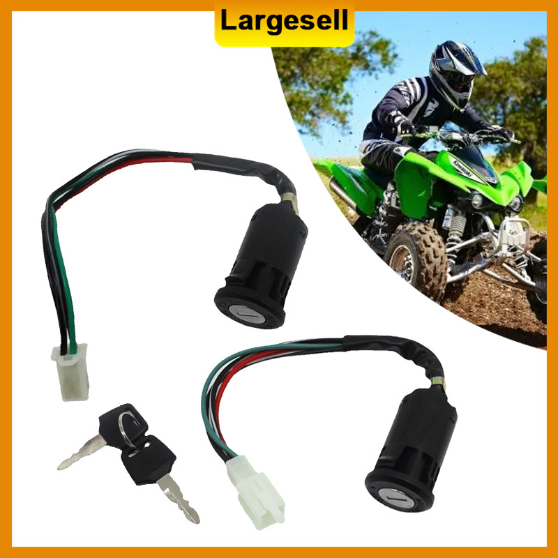 4 Wire ATV Motorcycle Ignition Key Switch Universal Motorcycle Ignition ...