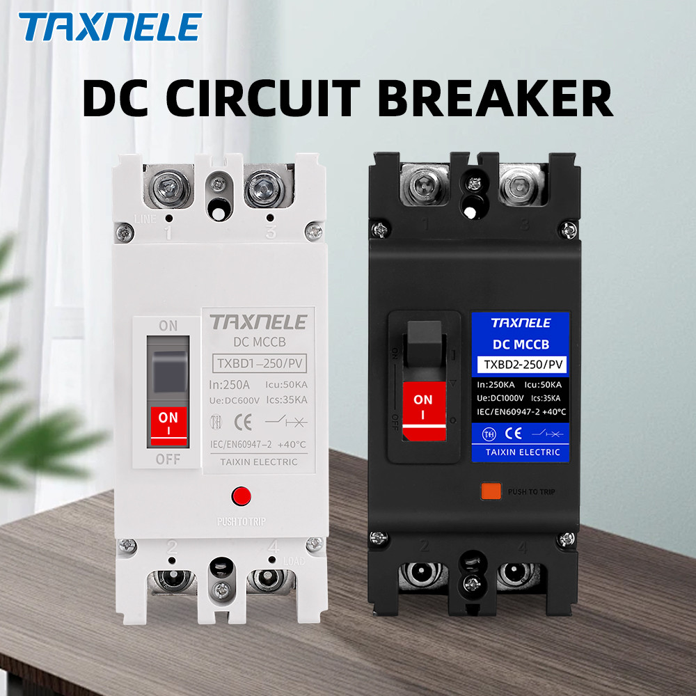 TAXNELE DC MCCB 2P 250A 600V 1000V DC Solar Molded Case Circuit Breaker ...
