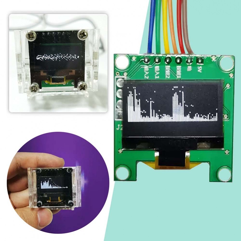 Compact Spectrum Display Analyzer for Stereo Music with 0 96 Inch ...