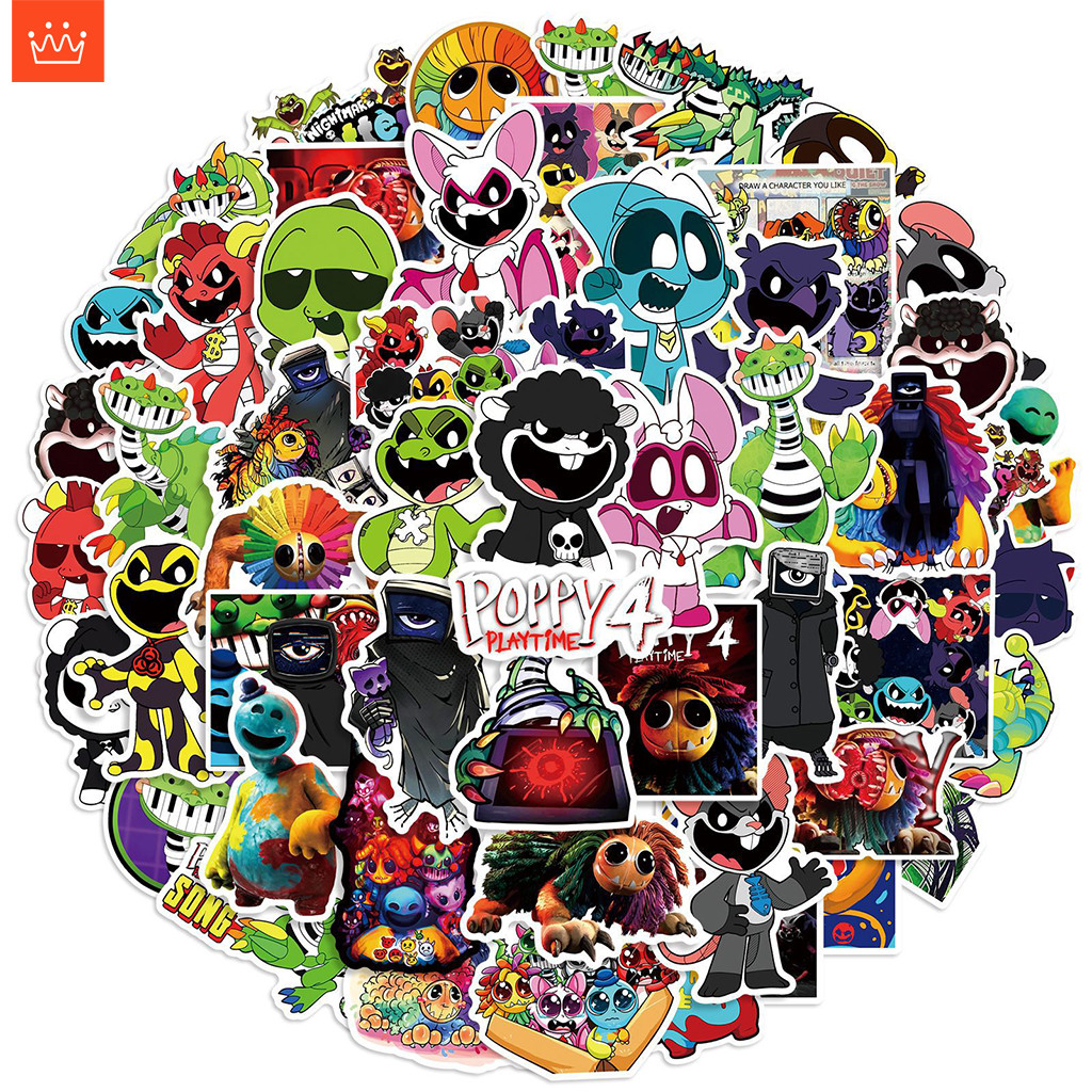 J· Poppy Playtime Stickers Set Video Games Graffiti Waterproof Decals ...