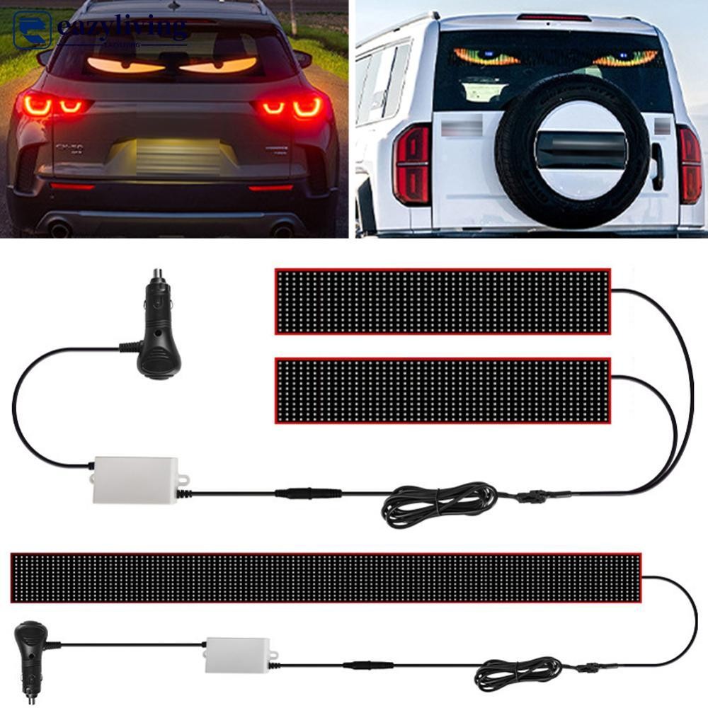 EAZYLIVING Devil Eye LED Truck Car Pixel Panel Light Remote Control Soft Foldable Lighting ...