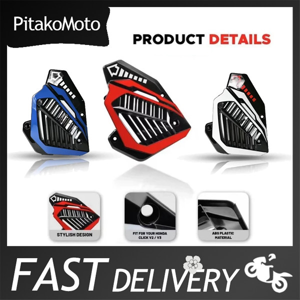 WEAR-RESISTANT!!RADIATOR COVER FOR HONDA CLICK 125I /150 V2 AND V3 cnc ...