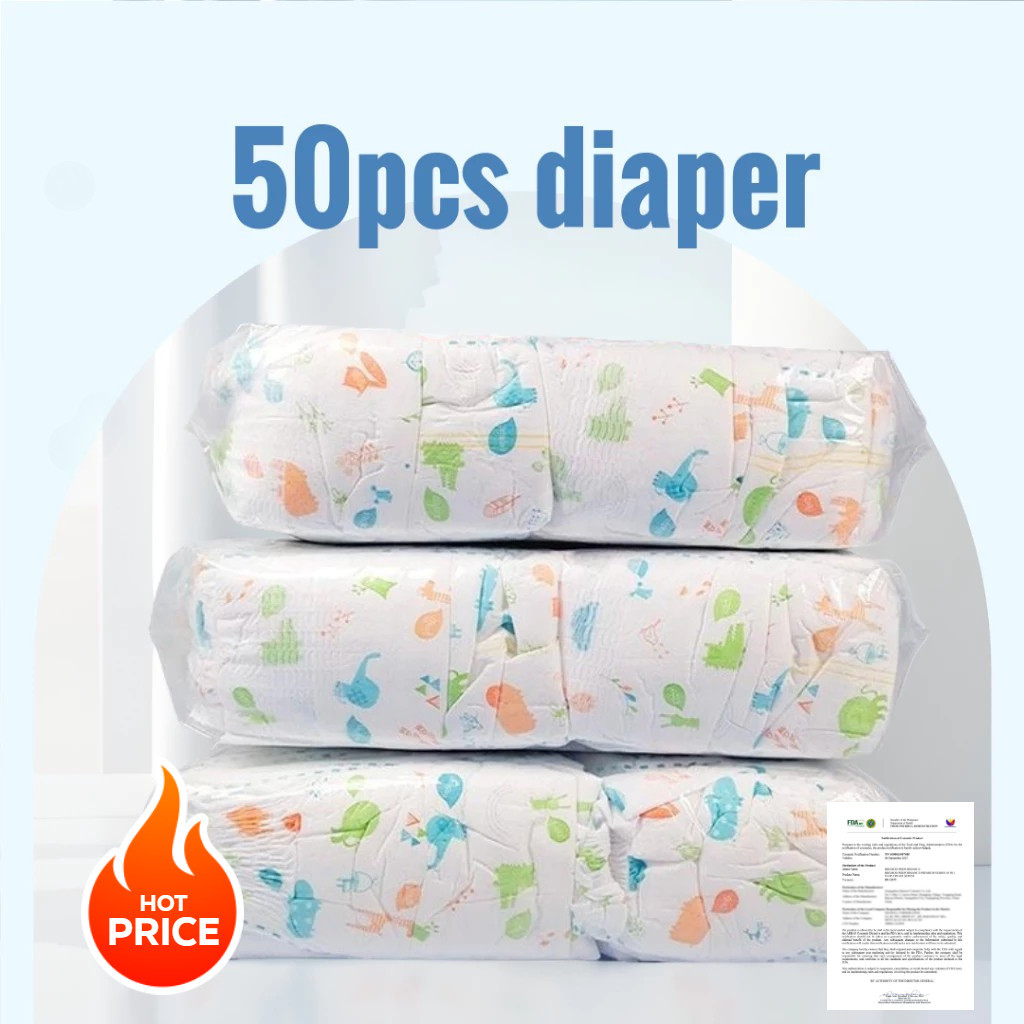 Korean- Diaper Baby Diapers Imported TAPE/PANTS 50pcs Breathable Ultra ...