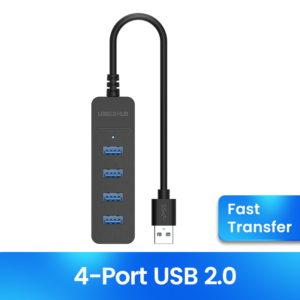 Elough 4 Port USB Hub Splitter USB 2.0 Hub Adapter Hubs for U Disk ...