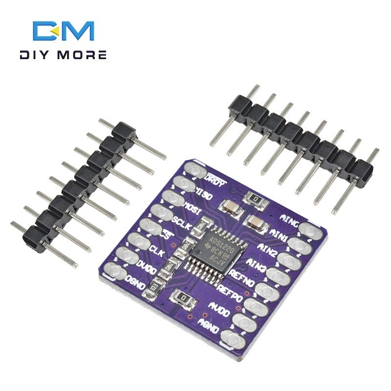 ADS1220 analog-to-digital module CJMCU-1220 ADC SPI low-power 24-bit analog-to-digital converter ...