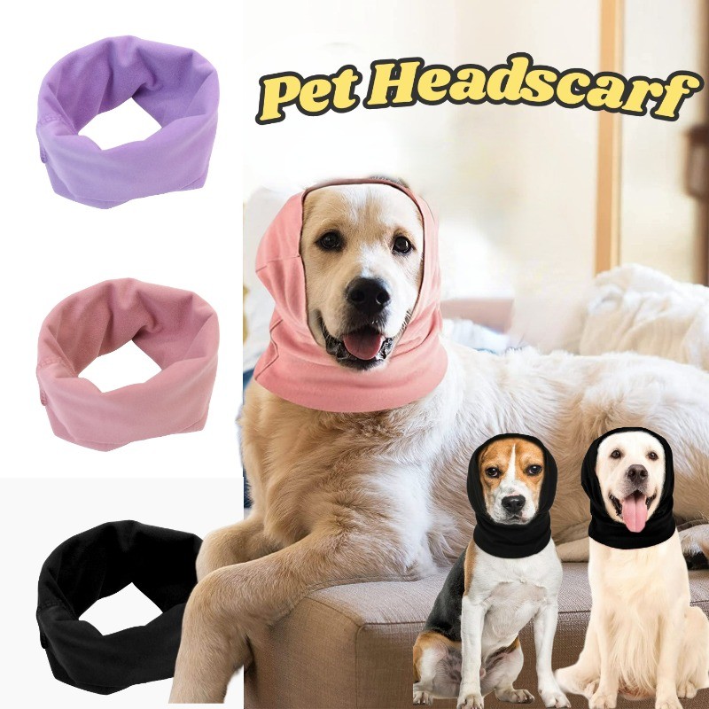 Pet Grooming Earmuffs Noise-proof Pet Headscarf Cat Dog Ear Cover ...