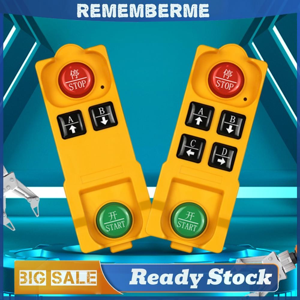 Industrial Wireless Remote Controller 2/4 Buttons Hoist Crane Control ...