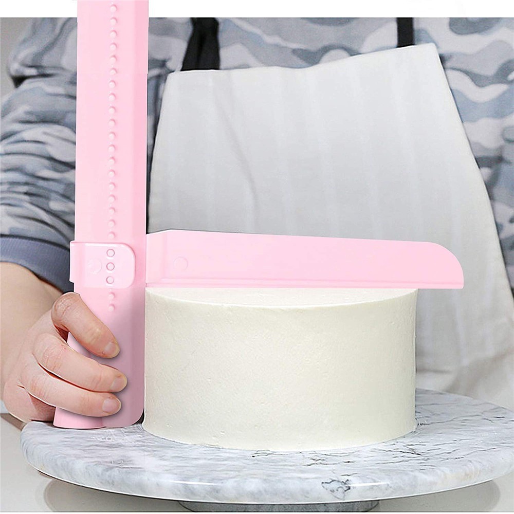 2pcs Food Grade Cake Scraper Adjustable Fondant Baking Cream Scraper ...
