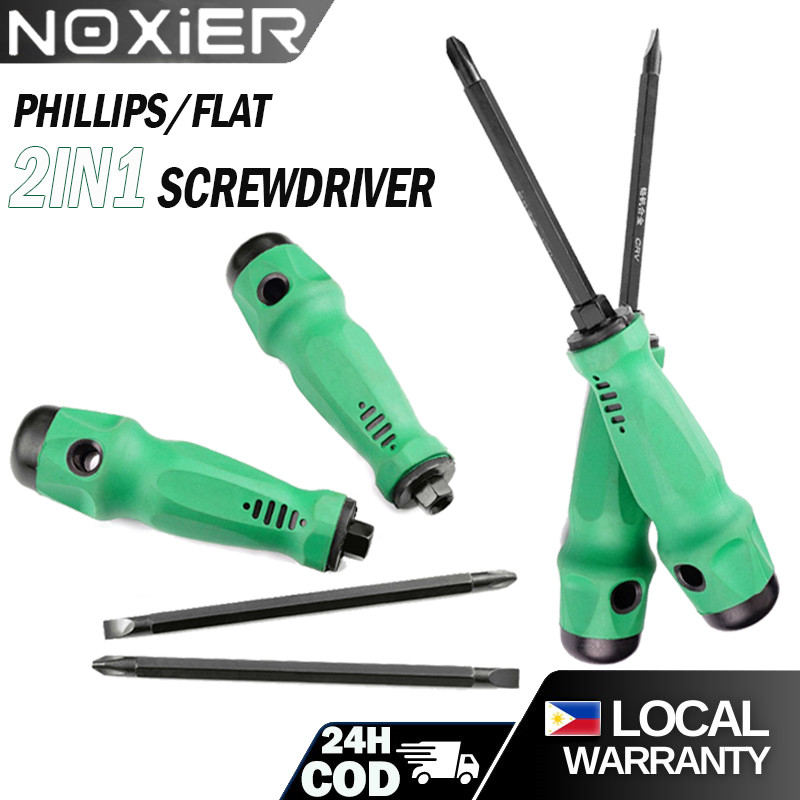 2in1 Screwdriver 4" Tool Insulated Screw Driver Bit Magnetic Metal End ...