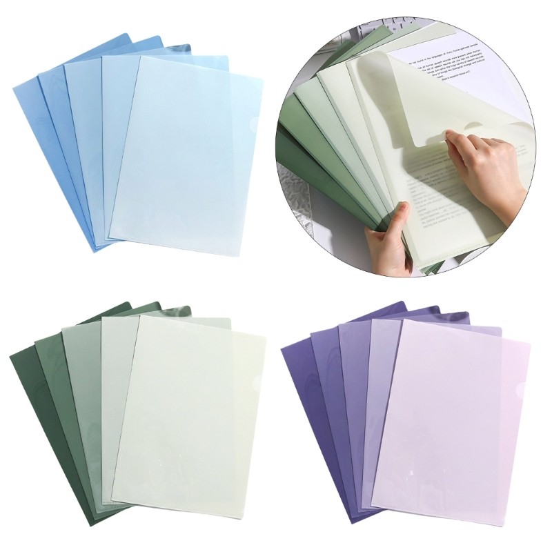 PEPA Letter Size File Paper Covers Clear Ducoment Folder Side Cut File ...