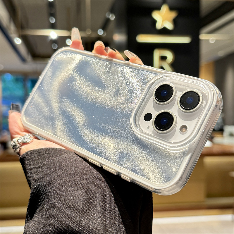 Luxury Quality 3 IN 1 Quicksand Airbag Case for iPhone 16 Pro MAX 15 14 ...
