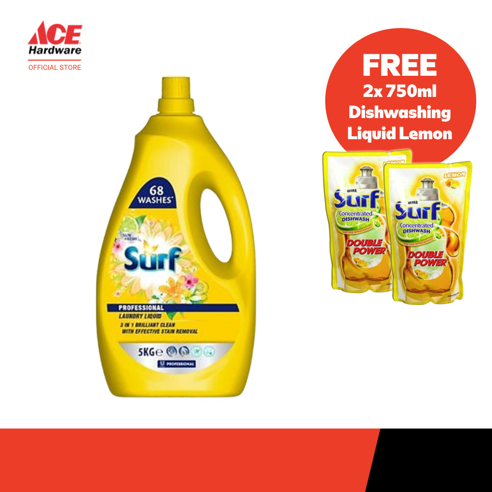 SURF 5KG SUNFRESH PROFESSIONAL LAUNDRY LIQUID DETERGENT | Shopee ...