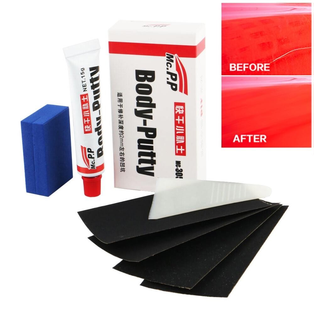 PP+1 Set Car Body Paint Repair Tools Scratch Putty Filler Soil Paint ...