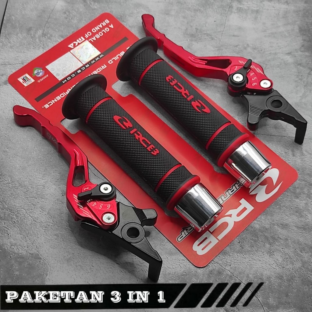 Original RCB HG55 3-in-1 Handgrip + Cnc Brake Handle + Universal Chrome ...
