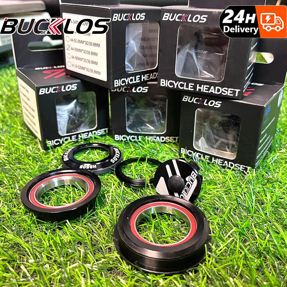 BUCKLOS MTB Headset CNC 44mm Headset Double Sealed Bearing 34/50.6/55 ...