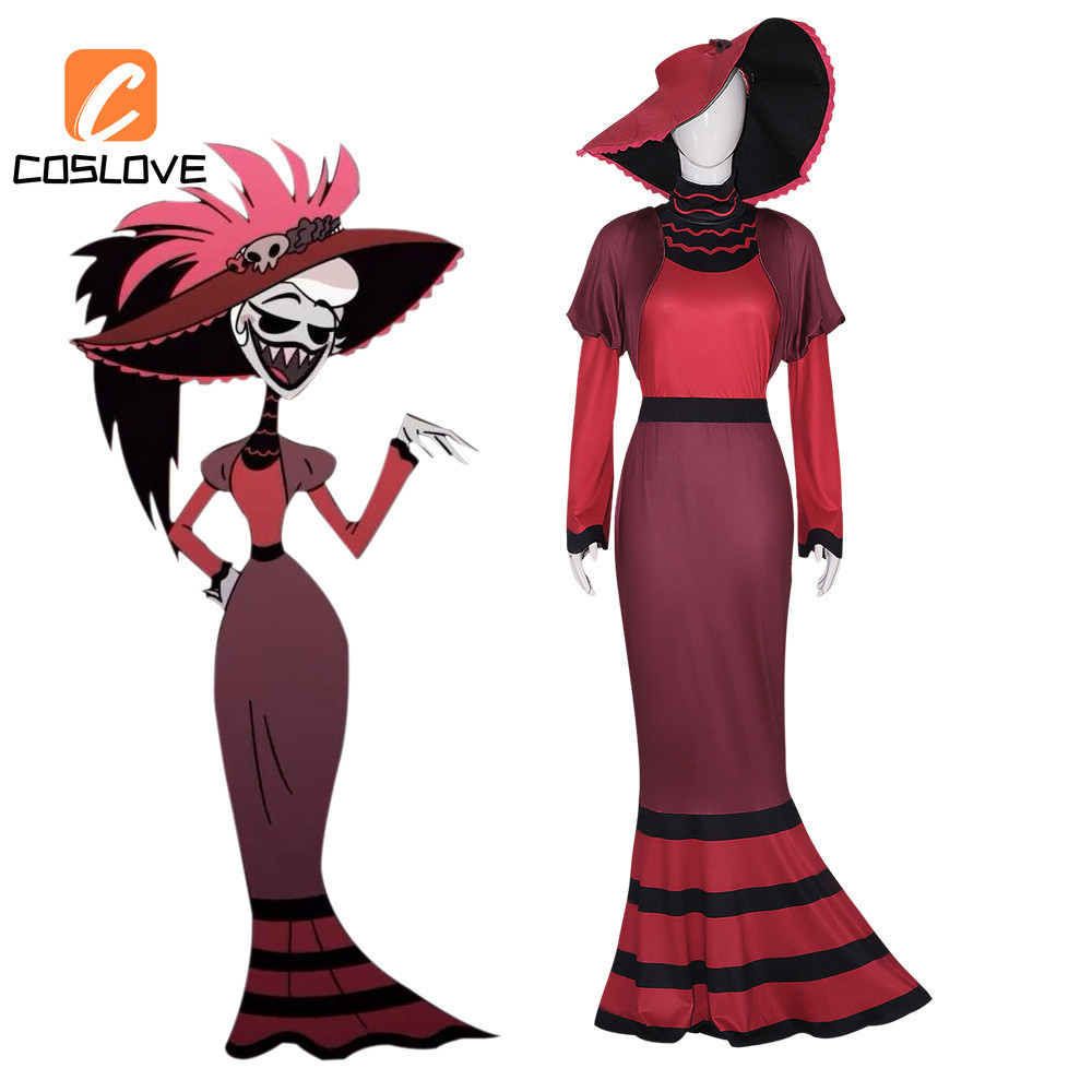 Anime Hazbin Hotel Rosie Cosplay Clothing Full Set Costume Suit For ...