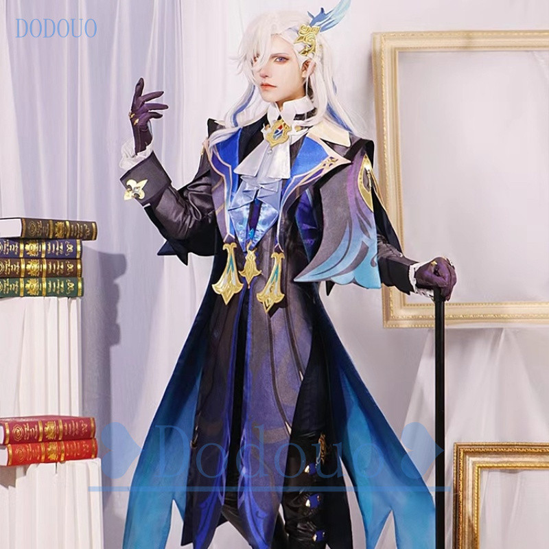 Genshin Impact cos Neuvillette cosplay Anime Game Costume Male | Shopee ...