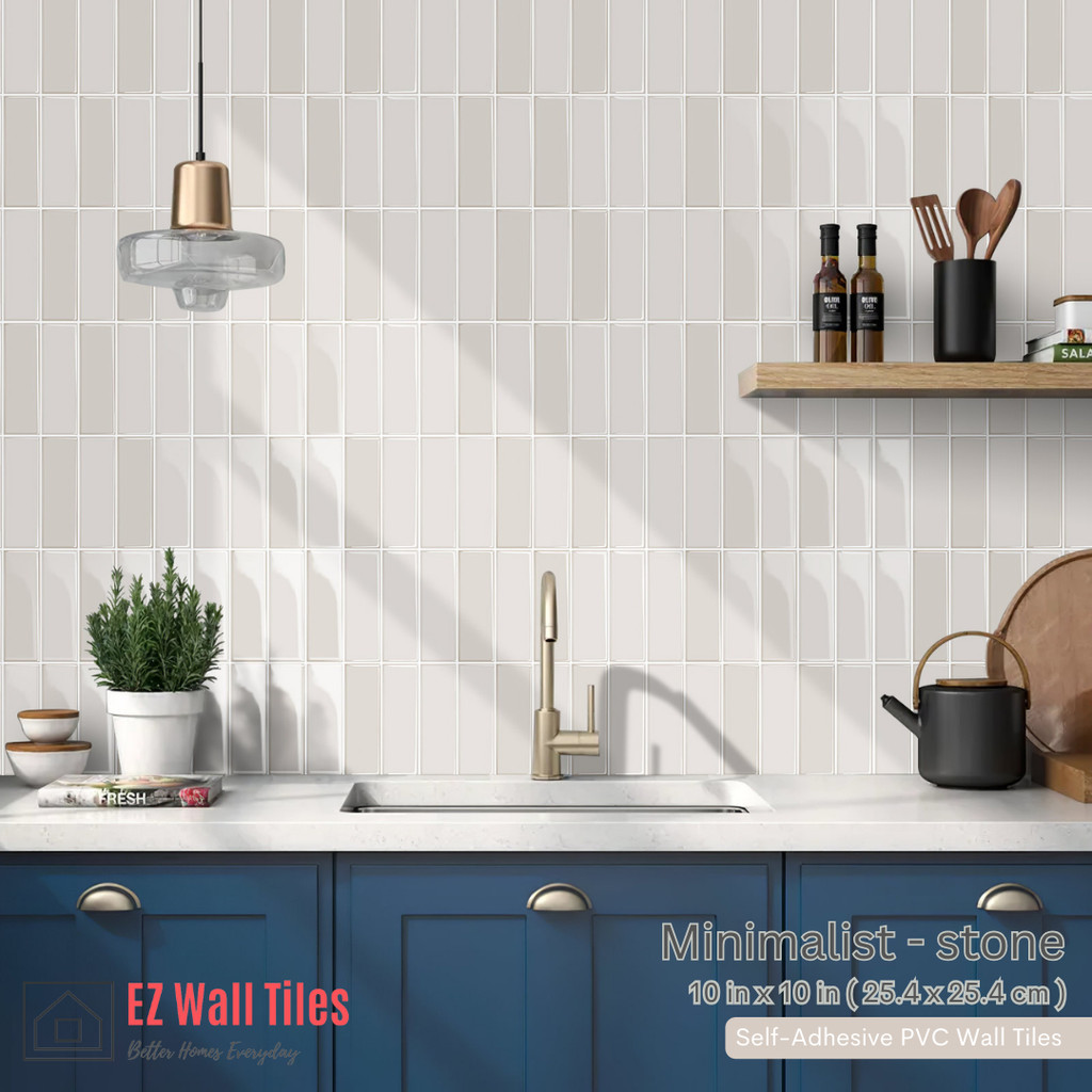 EZ Tiles Self-adhesive Kitkat Subway Tile Sticker Kitchen Anti-splash ...