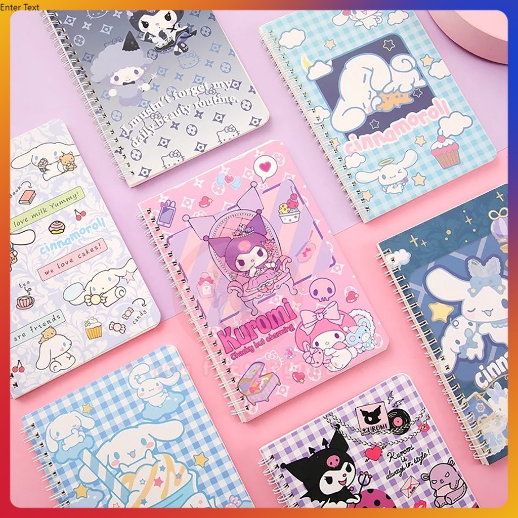A5 Sanrio Cartoon Notebook Cute Pattern Diary Book Notebooks Coil Book ...