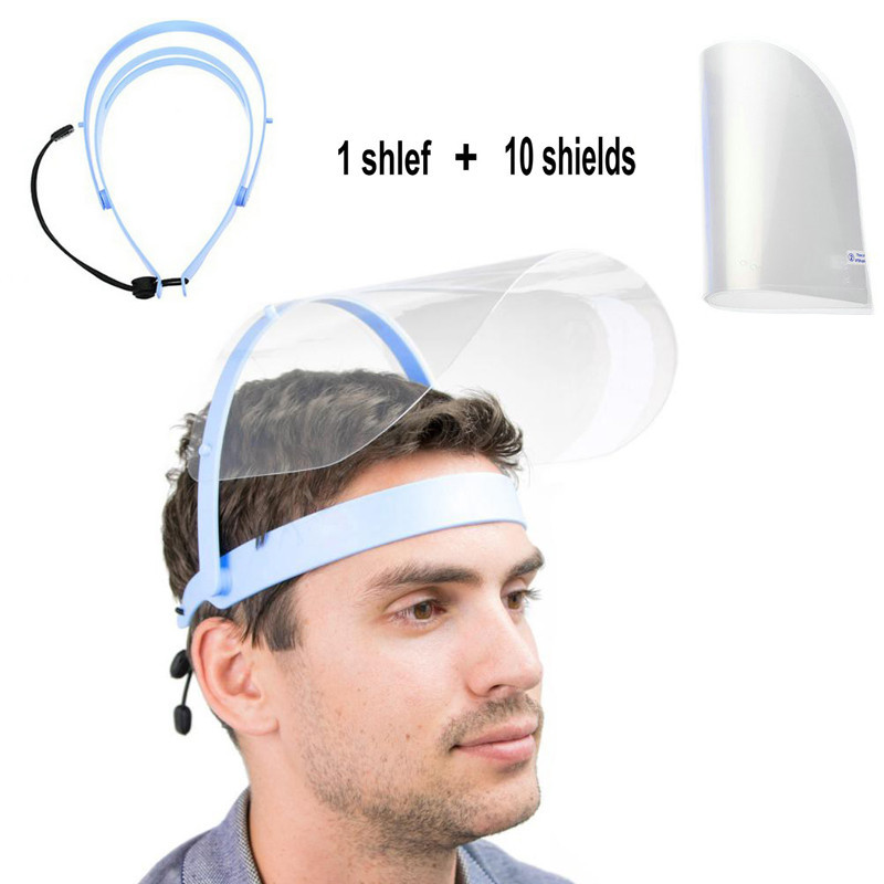 [In Stock] Face Shield Visors 10Pcs /5pcs 1 Shelf Protective Face ...