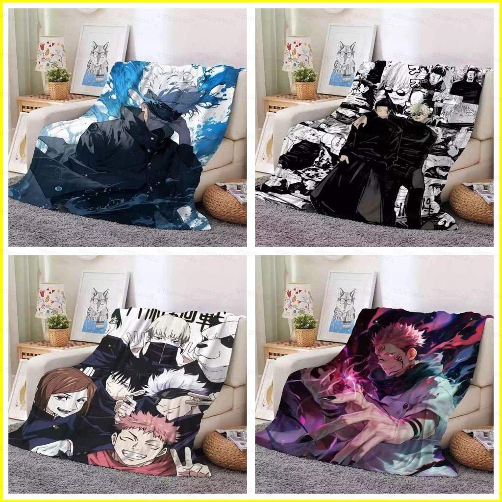 ST2 Jujutsu Kaisen Blanket Anime Home Office Nap Four Seasons Universal ...
