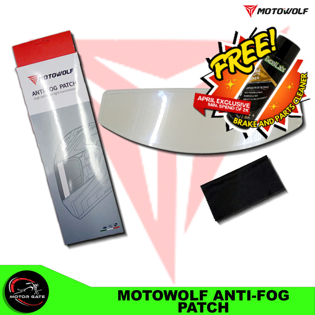 Motowolf Anti-Fog Patch & Universal Anti-Fog Visor Film Protector for ...
