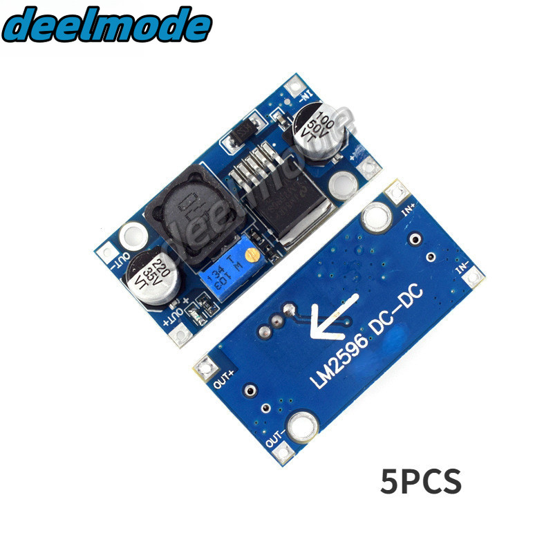 5pcs LM2596 Step Down Module DC To DC Adjustable Buck Converter Voltage Regulator Conversion ...