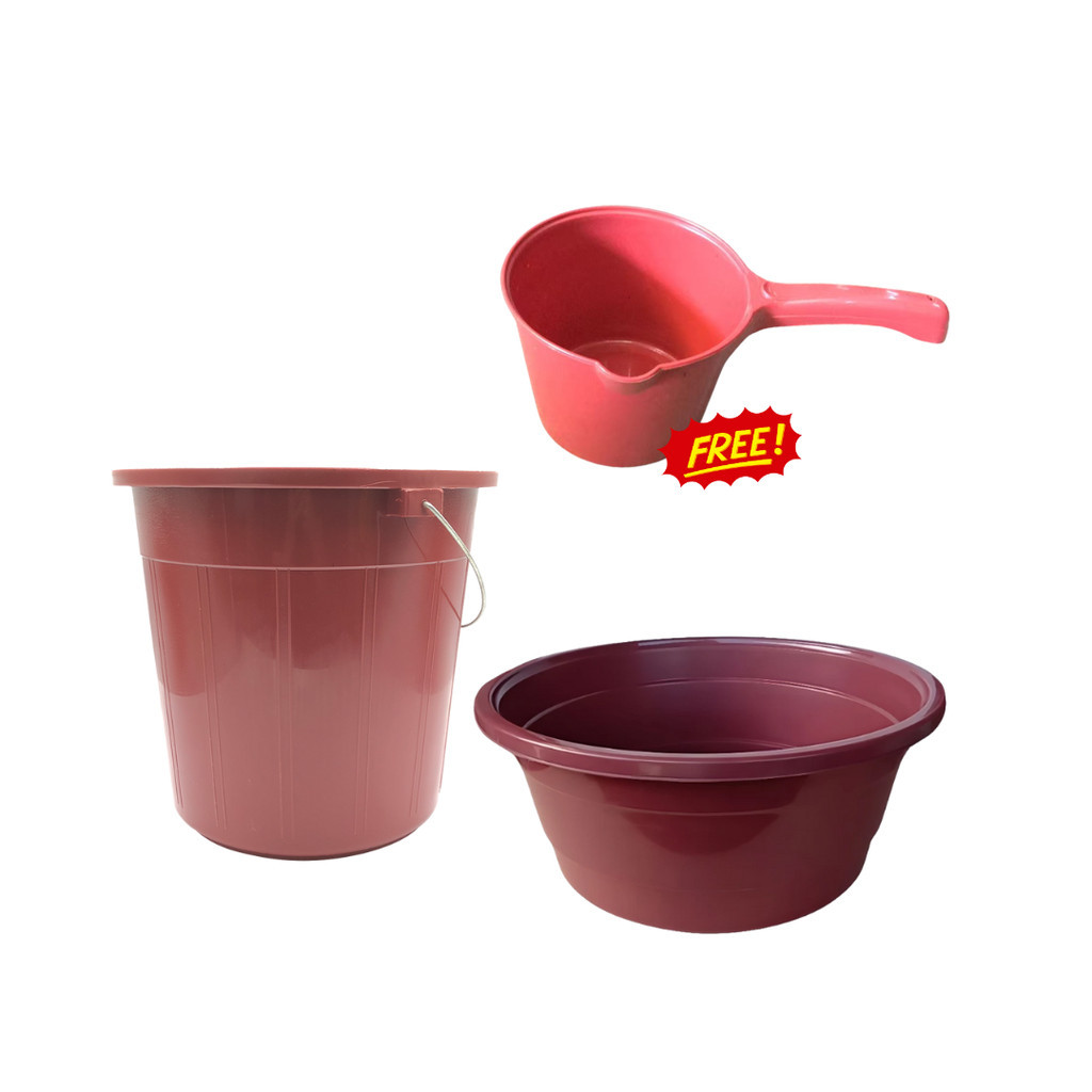Emart Big Basin Laundry with 15L Water Pail and Water Dipper Bundle ...