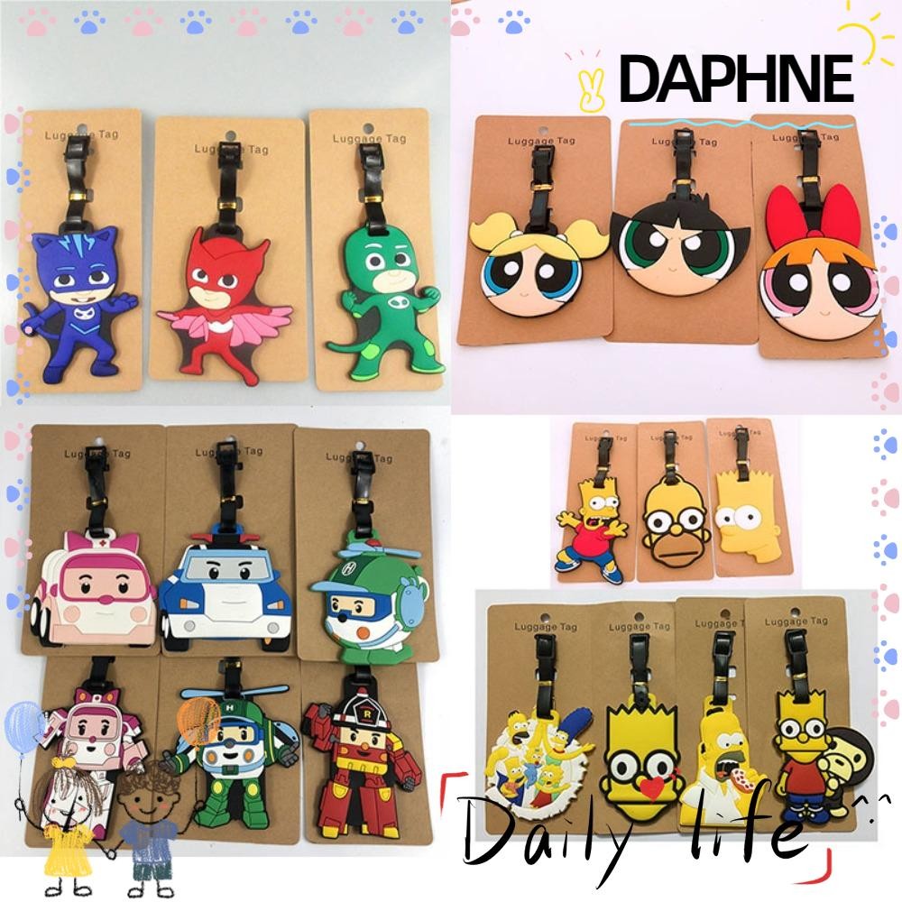 DAPHNE Luggage Tag Label, Cartoon Cute Doll Toy Keychain, Identifier ...