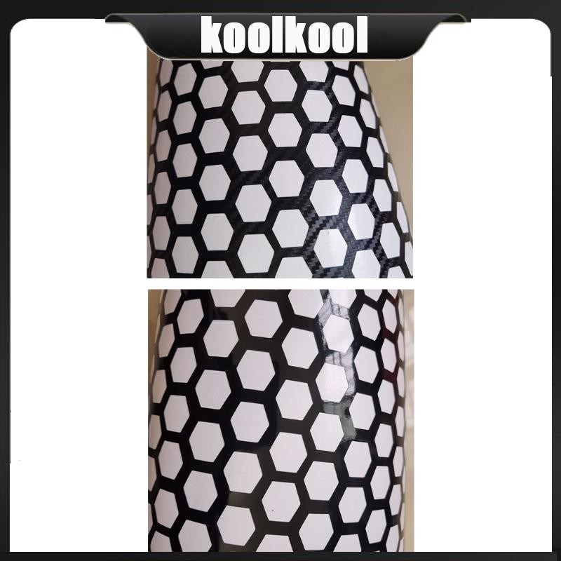 kool Car Rear Tail Light Lamp Stickers Honeycomb Type Decal Carbon ...