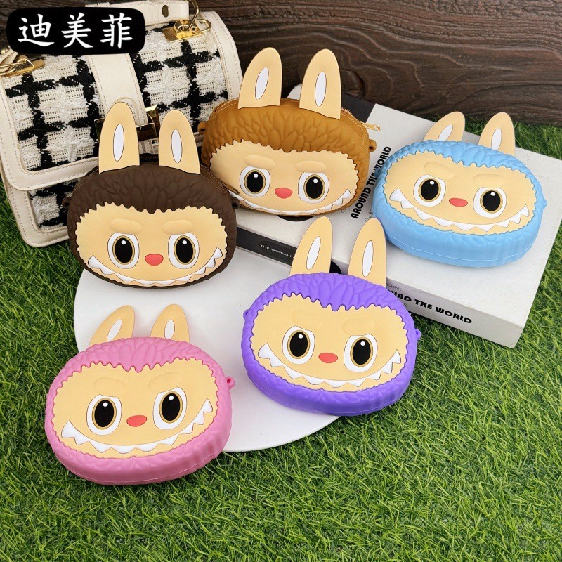 Cartoon Cartoon Labubu Cloth Coin Purse Cartoon Travel Matching ...