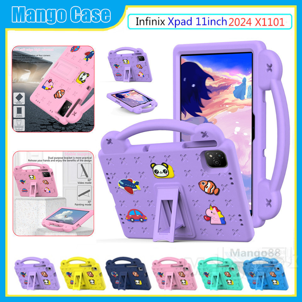 Case For Infinix Xpad 11inch 2024 X1101 Tablet Kids child safety Handle ...
