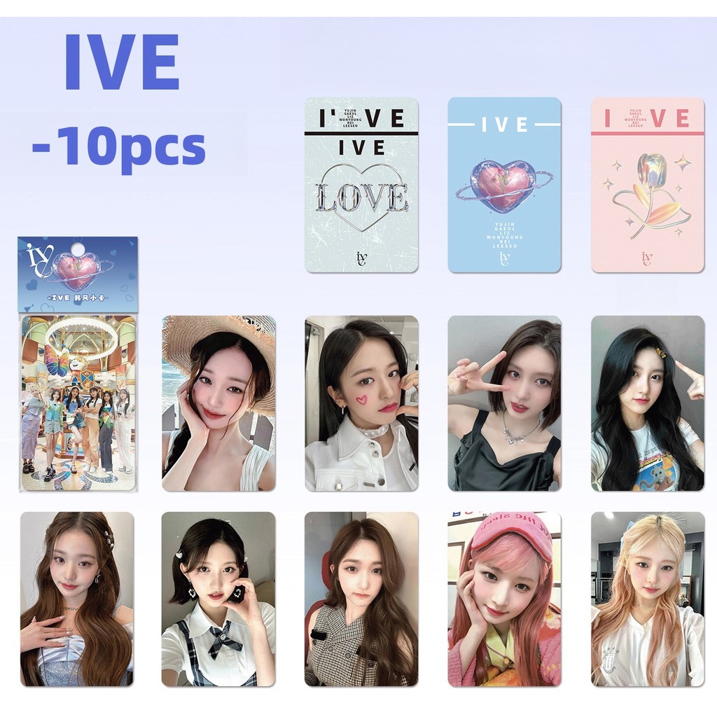 10pcs IVE BP ILLIT Lomo Cards ITZY (G)I-DLE LESSERAFIM Photocard ...